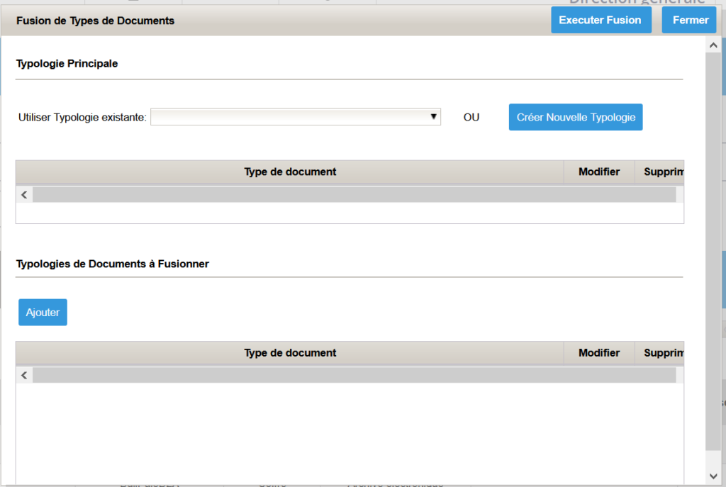 Fusionner deux types de documents - Damaris Pro